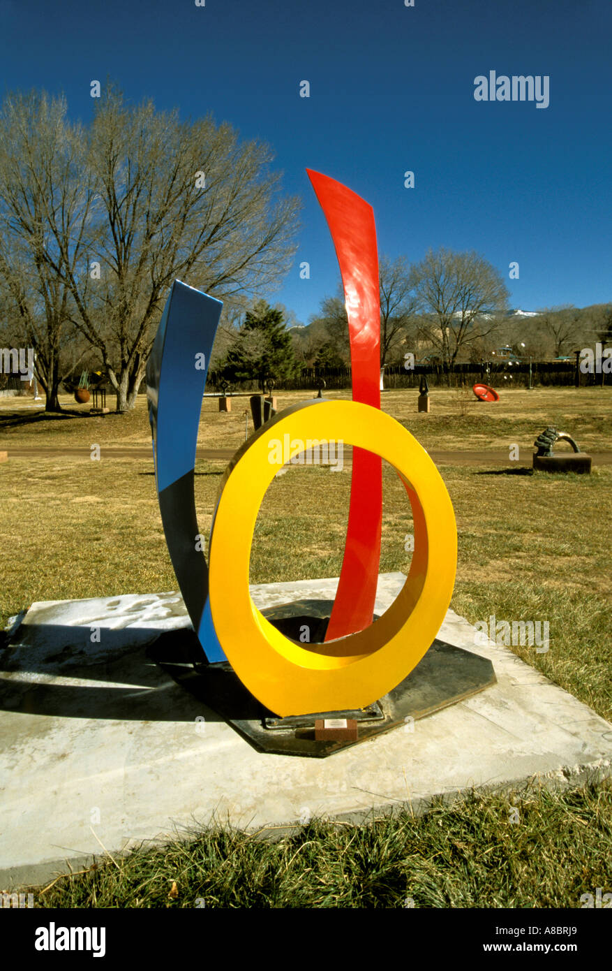 New Mexico Santa Fe Shidoni sculpture Kevin Robb Antanita Stock Photo ...