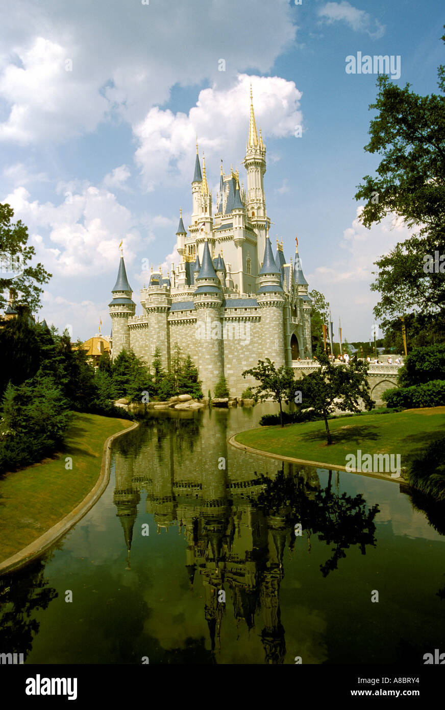 Florida Orlando Disney s Magic Kingdom Cinderella's Castle Stock Photo ...