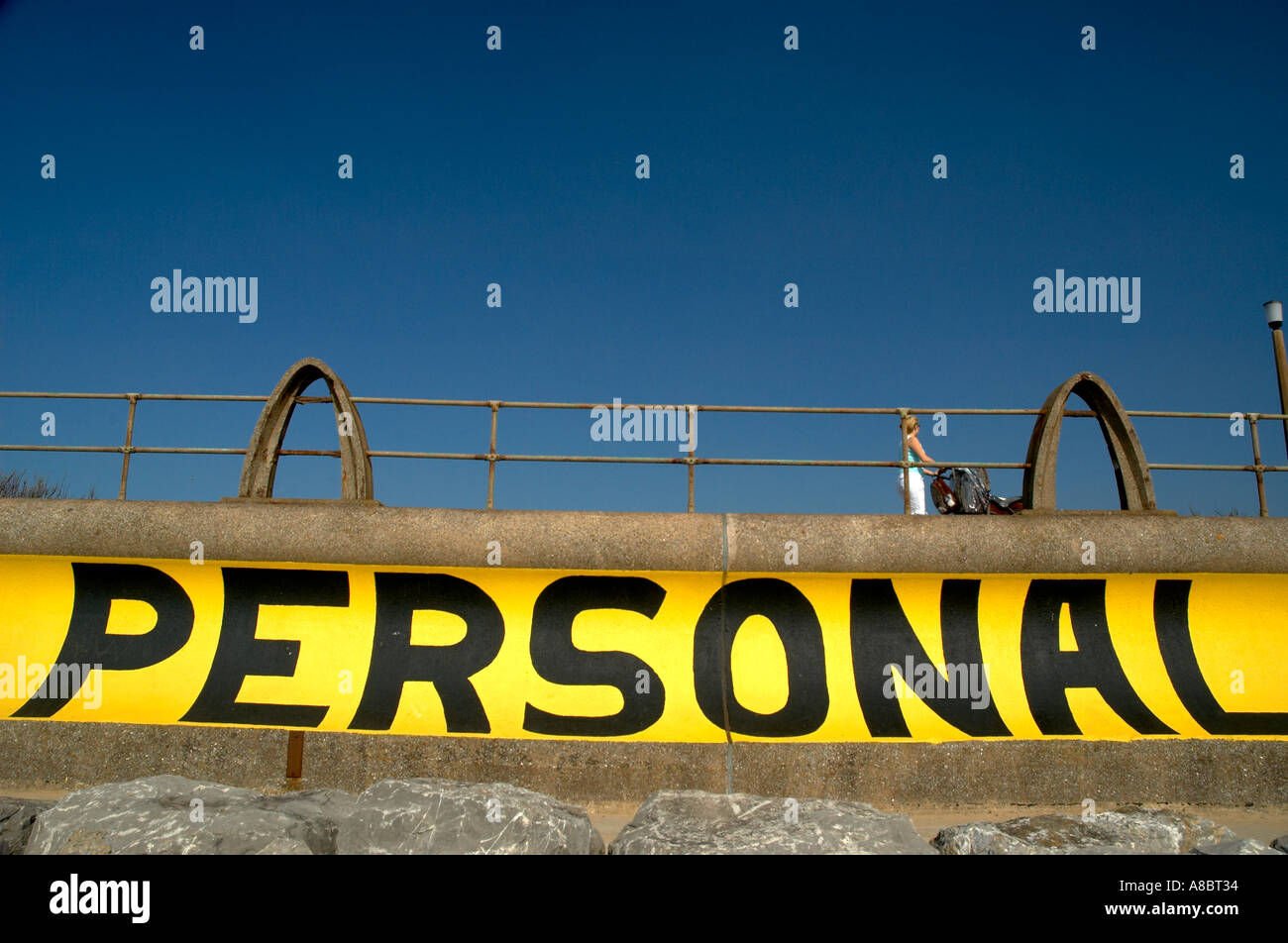 Personal Watercraft Only Sign Aberafan Seafront Aberavon South Wales ...