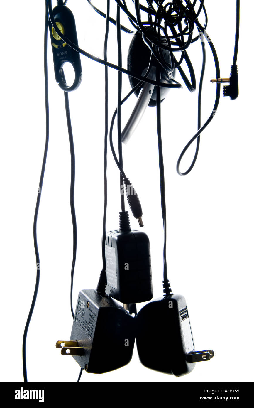 Multiple electronic power supply connectors and chargers used by ...