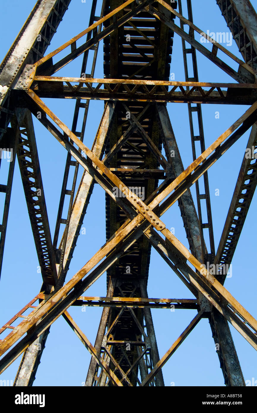 Rusting railroad bridge hi-res stock photography and images - Alamy