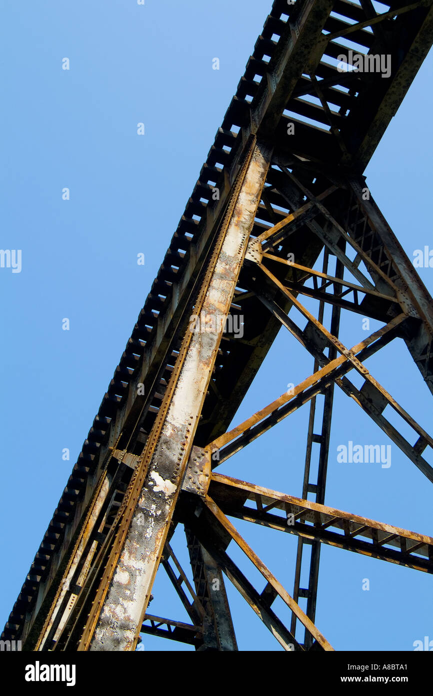 Rusting railroad bridge hi-res stock photography and images - Alamy