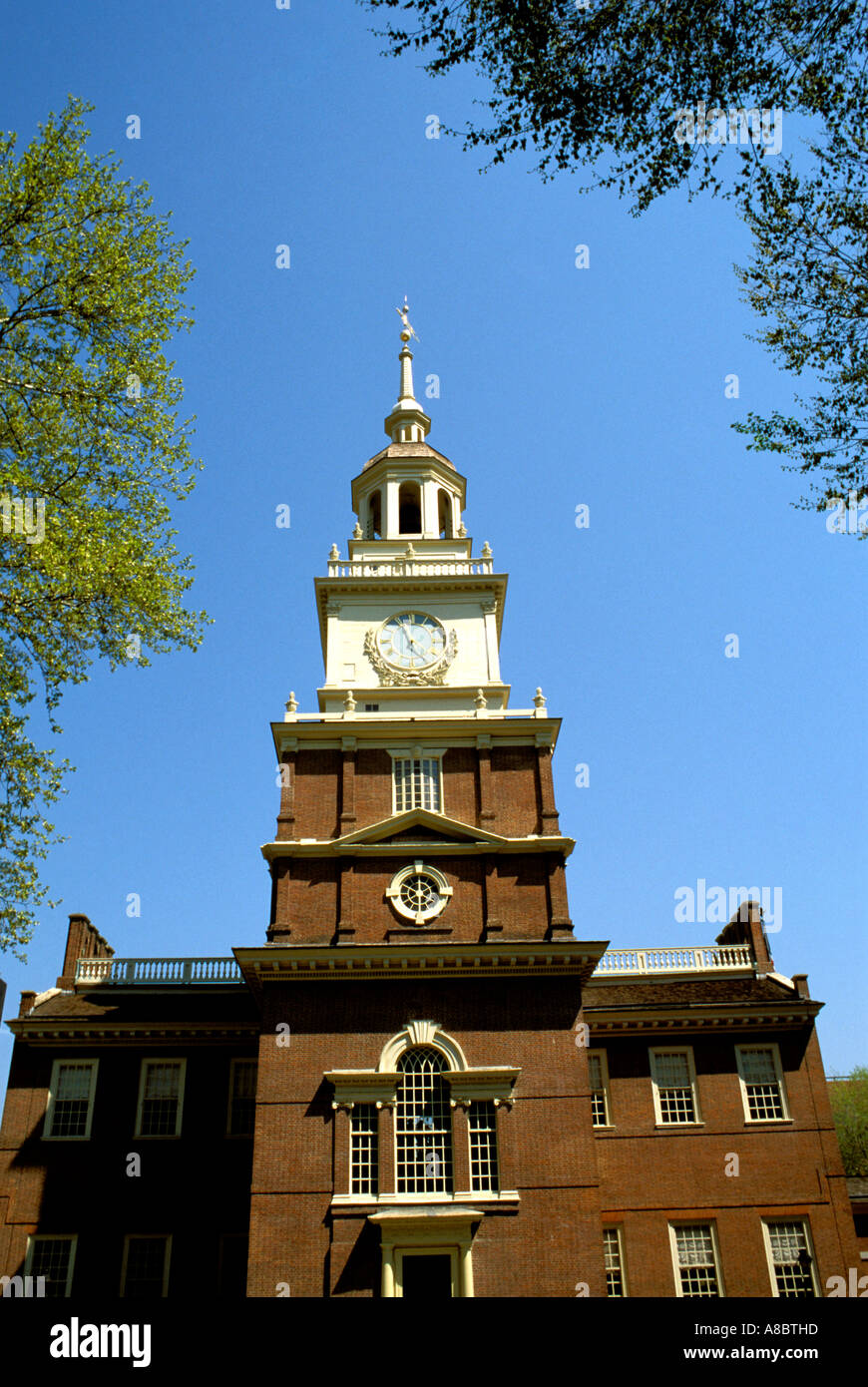 Pennsylvania Philadelphia Independence Hall at Independence Park Stock ...