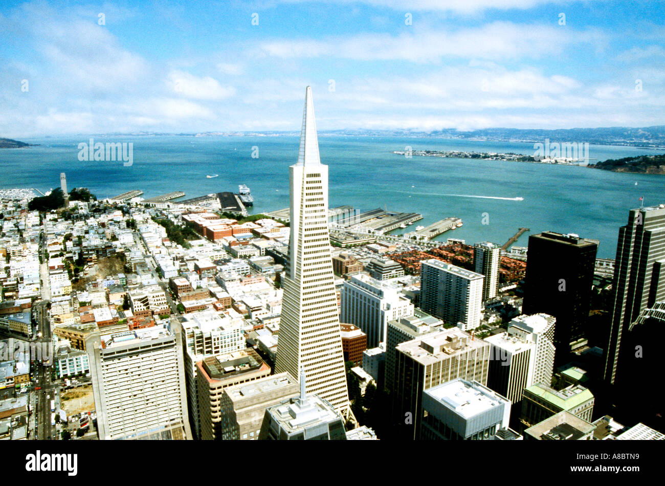 California San Francisco skyline Transamerica Pyramid Stock Photo - Alamy