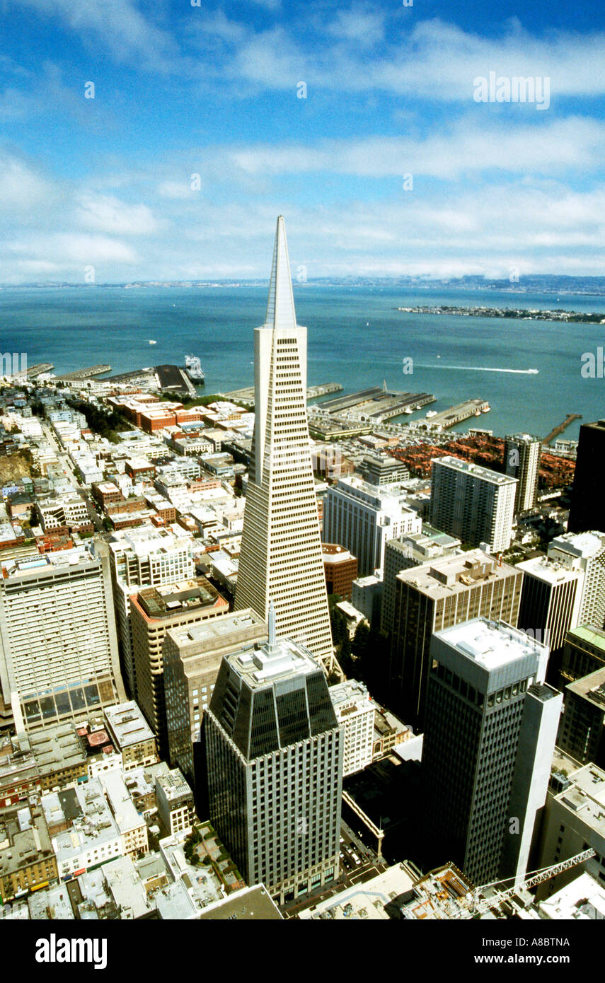 California San Francisco skyline Transamerica Pyramid Stock Photo - Alamy
