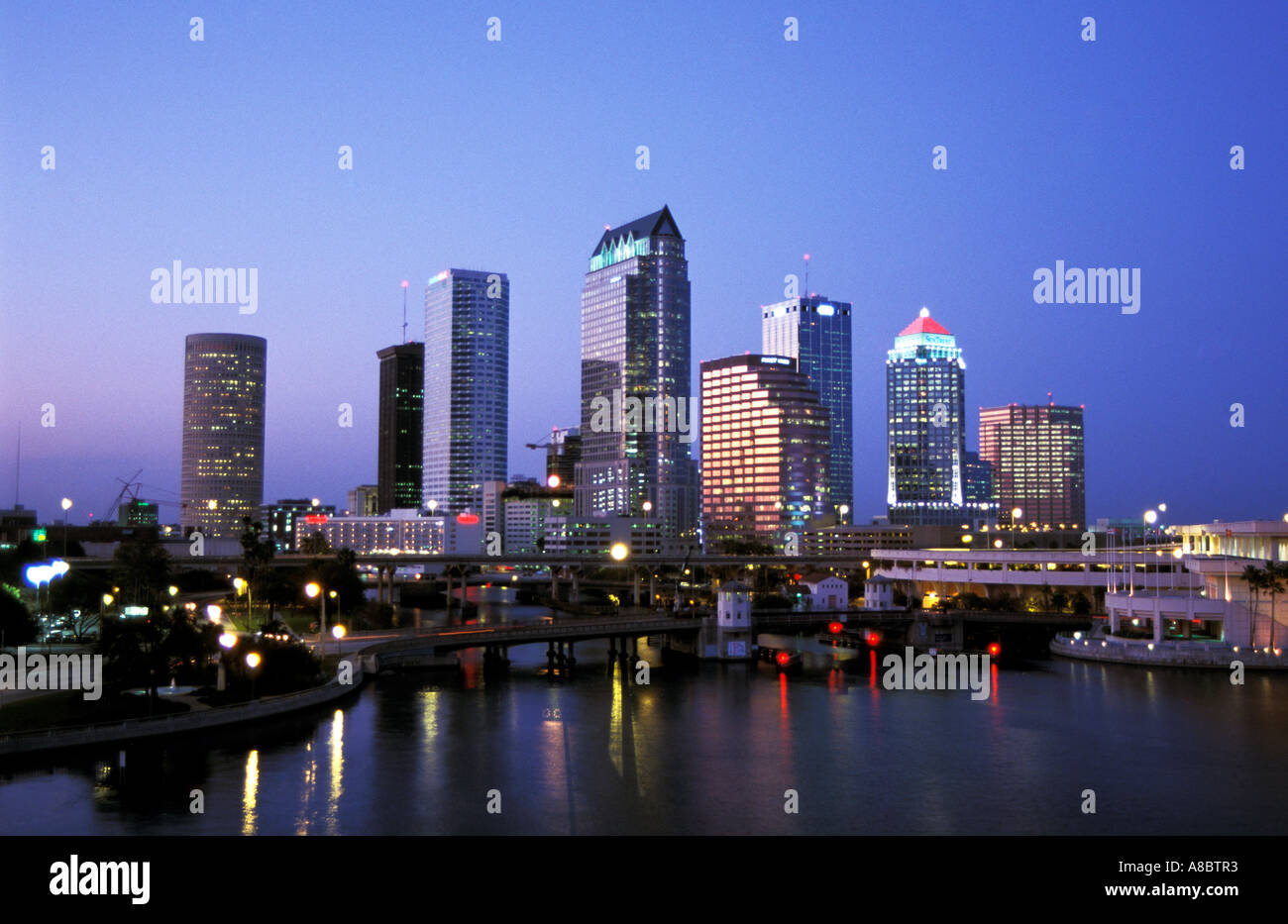 Florida Tampa City skyline Stock Photo - Alamy