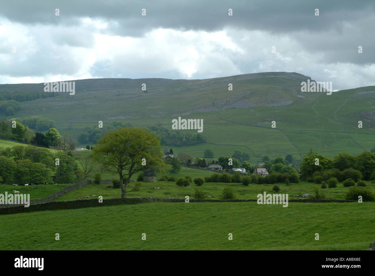 Attermire Scar Above Settle Yorkshire Dales National Park England ...