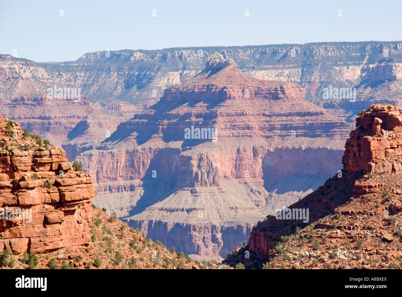 Grand Canyon view from Bright Angel canyon trail Stock Photo - Alamy