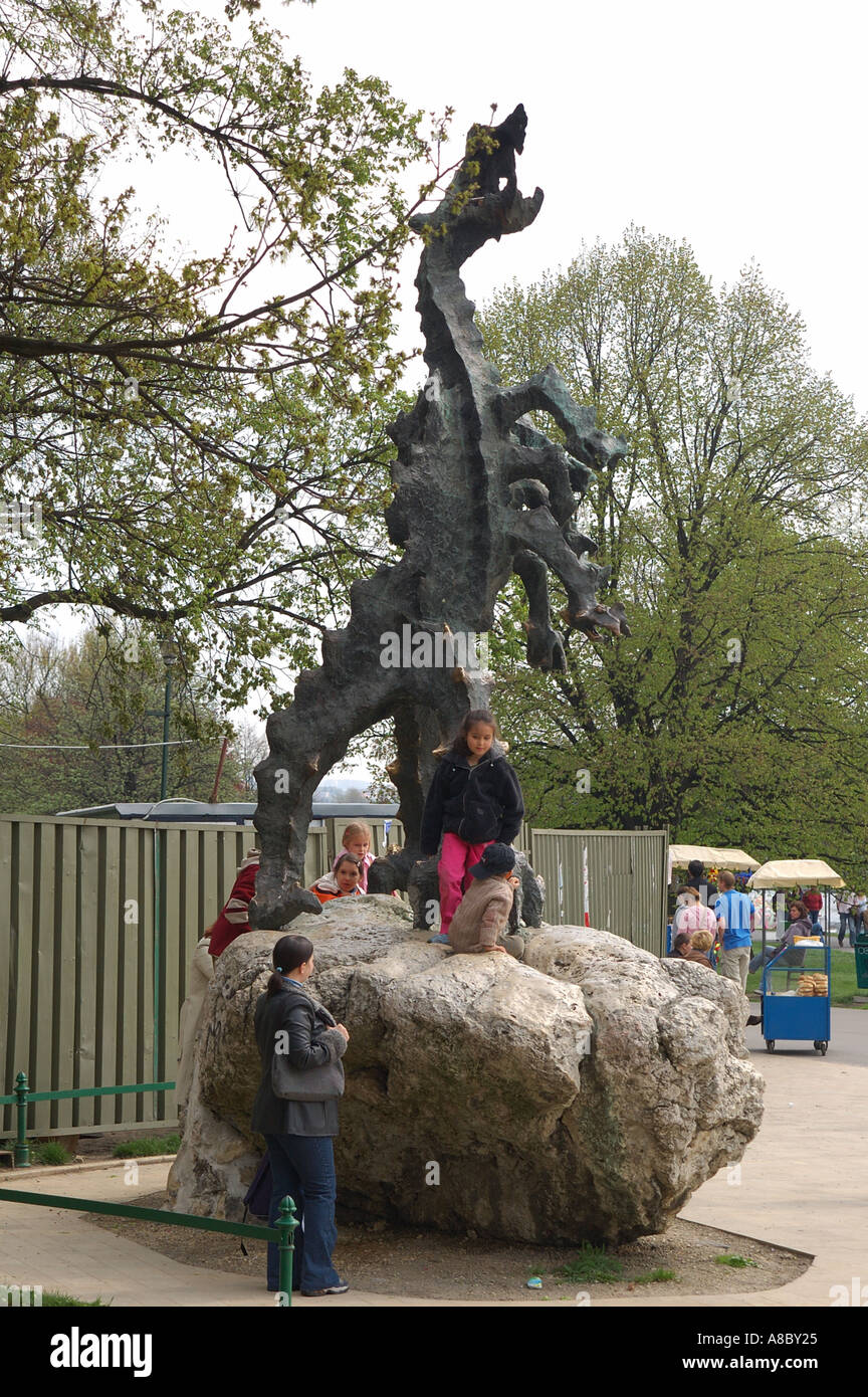 Wawel Dragon sculpture Stock Photo - Alamy