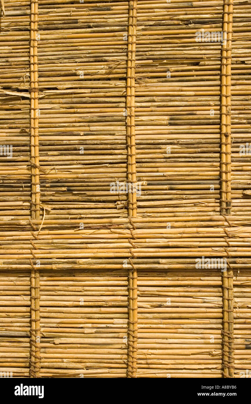 Close up of a Rattan wall Stock Photo - Alamy