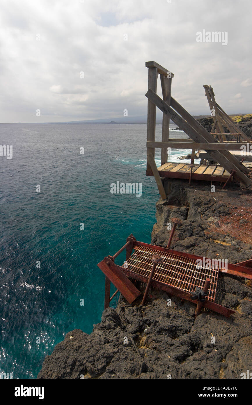 Docks in Ka Lae the Southern most tip of United States of America in ...