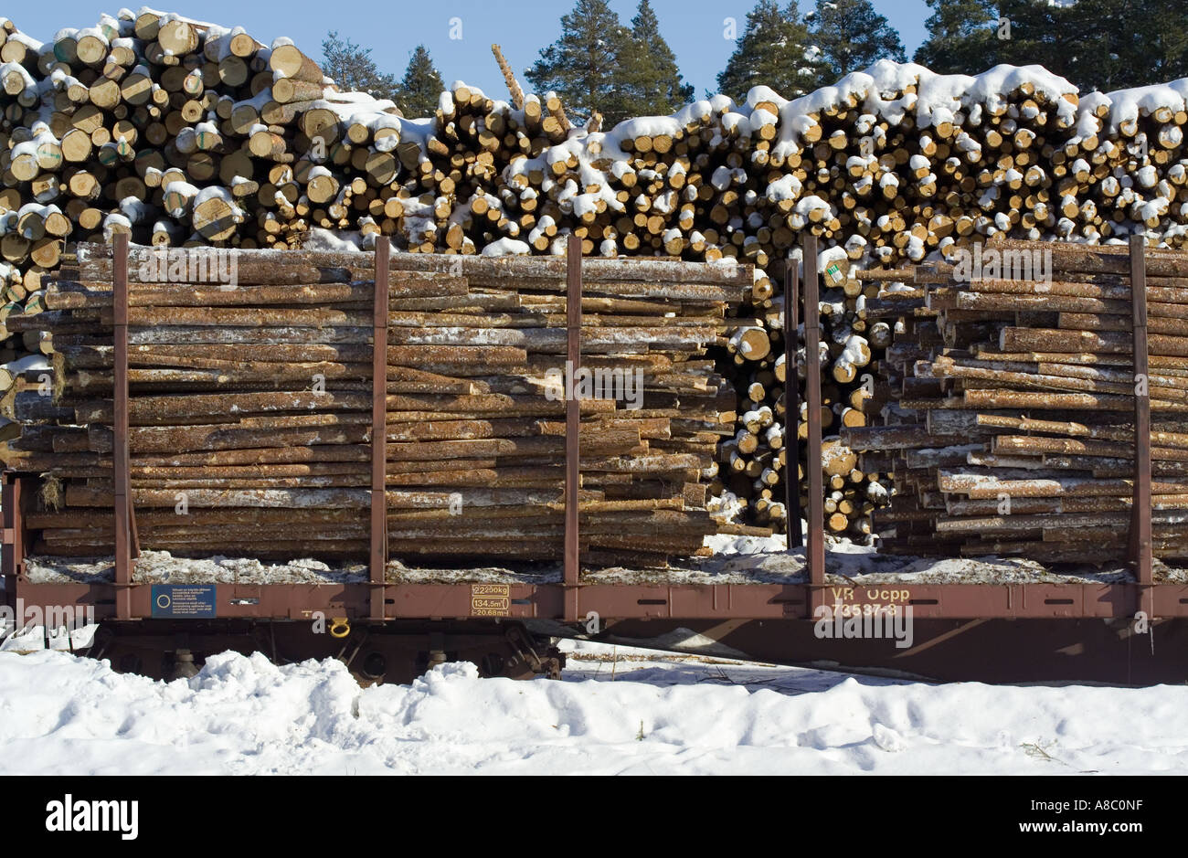Lumber rail car hi-res stock photography and images - Alamy