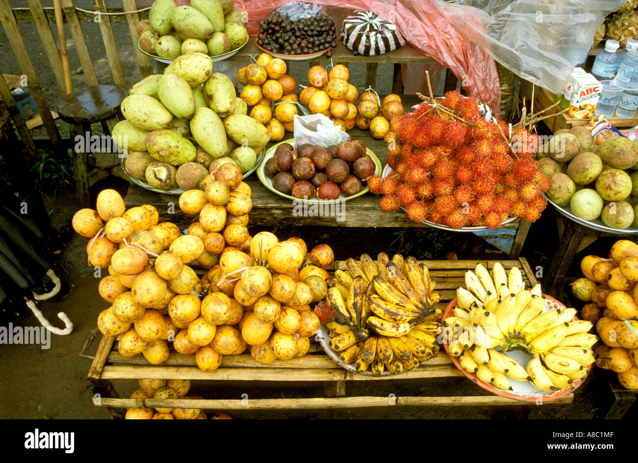 Indonesia Bali tropical fruit Stock Photo - Alamy