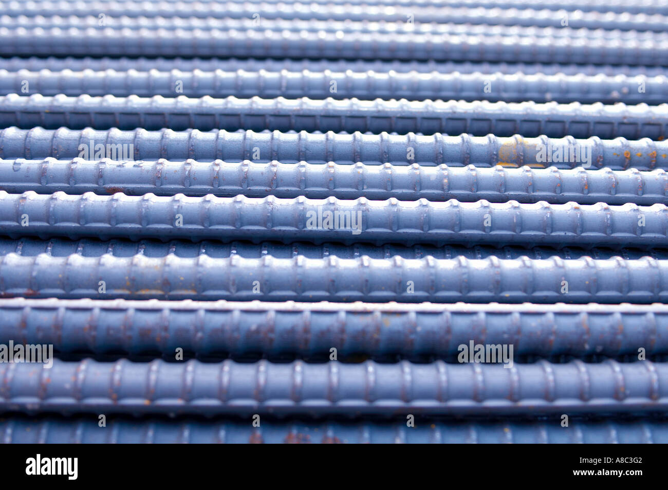 at a construction place iron reinforcing rods Stock Photo - Alamy