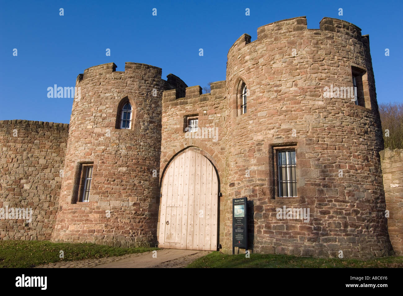 The gatehouse at Beeston Castle Cheshire England Stock Photo - Alamy