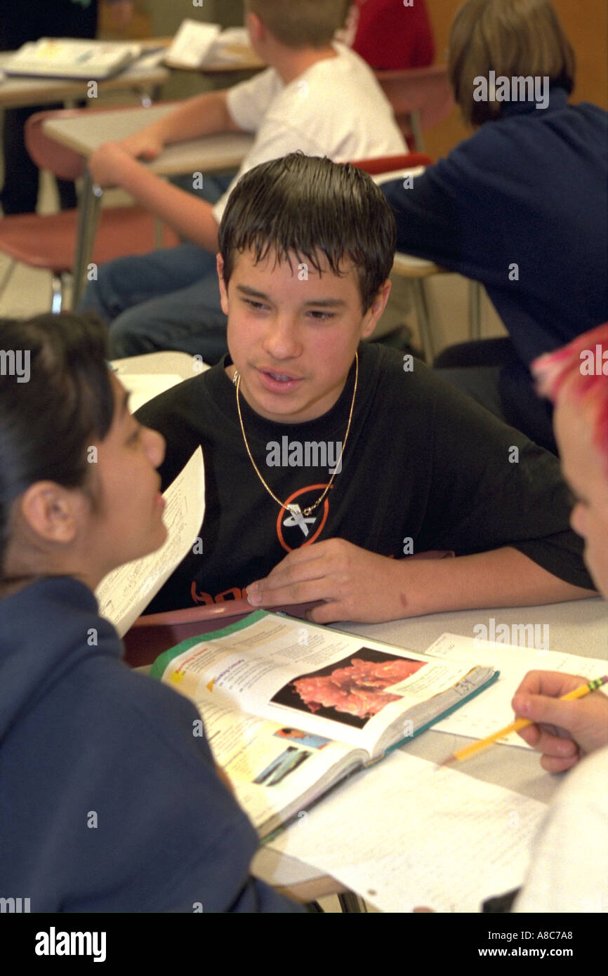 Group ethnically diverse students working hi-res stock photography and ...