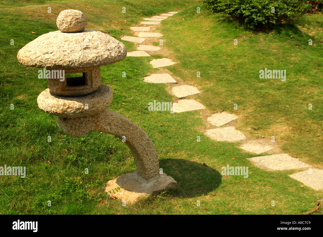 chinese stone lamp Stock Photo - Alamy