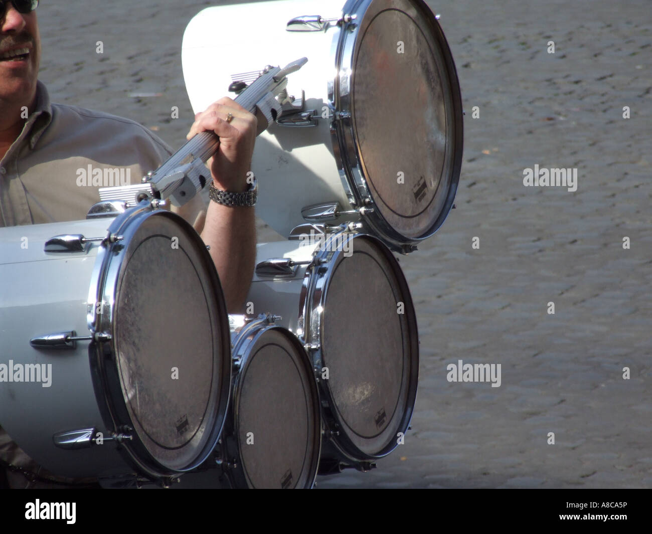 band members carrying instruments Stock Photo - Alamy