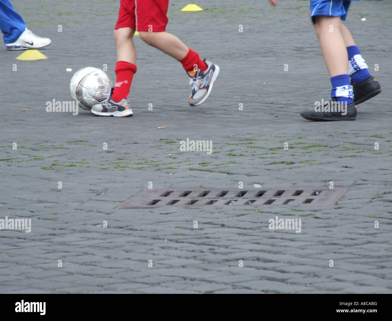 street football match Stock Photo - Alamy