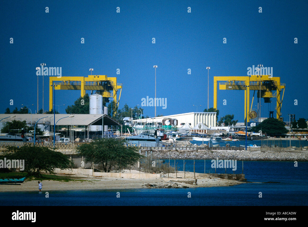 Abu Dhabi UAE Port Zayed Stock Photo - Alamy