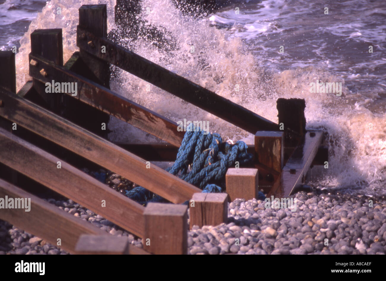 Groynes Sheringham Norfolk UK Stock Photo - Alamy