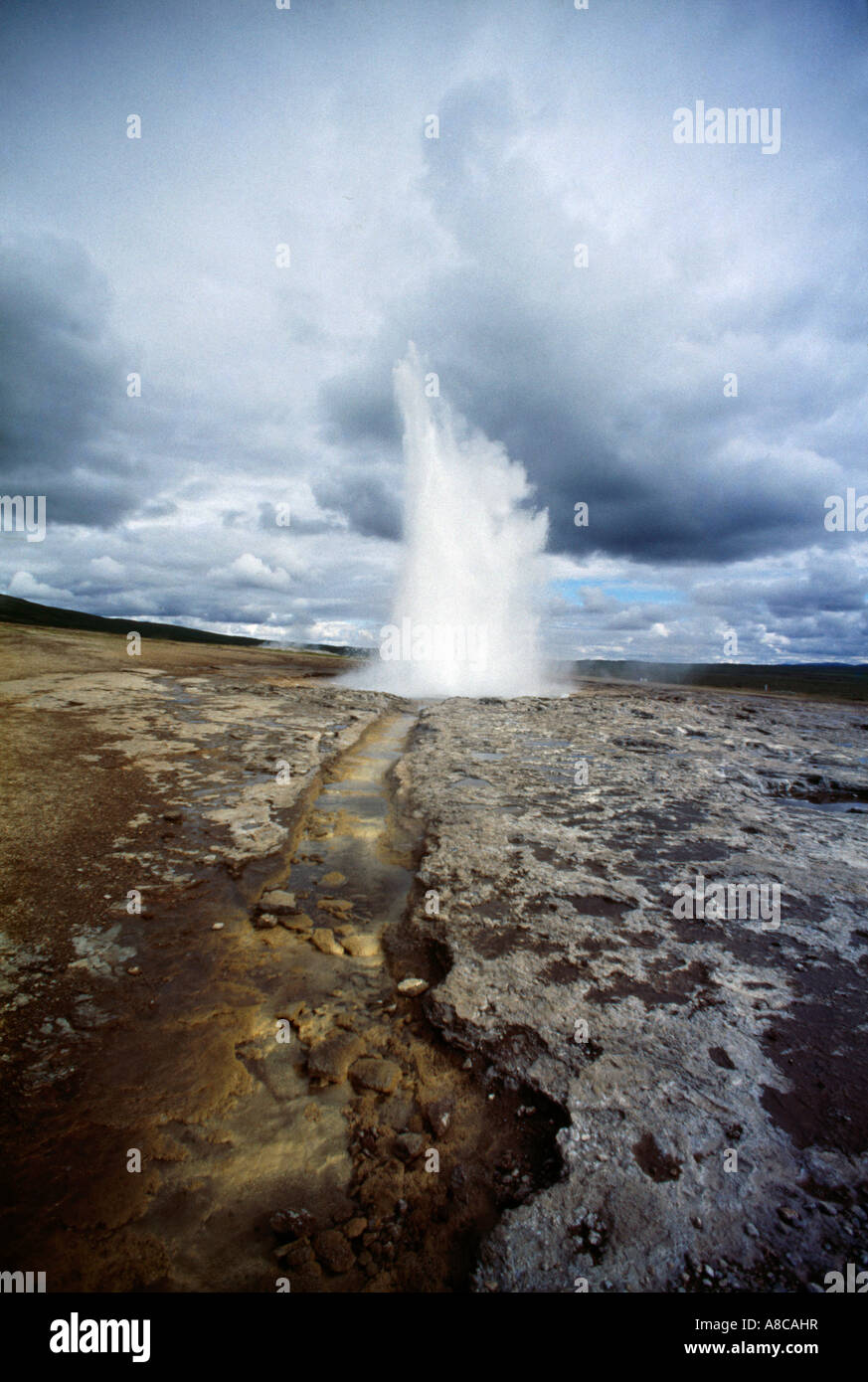 Geysir Iceland Hot Spring Strokkur Stock Photo - Alamy