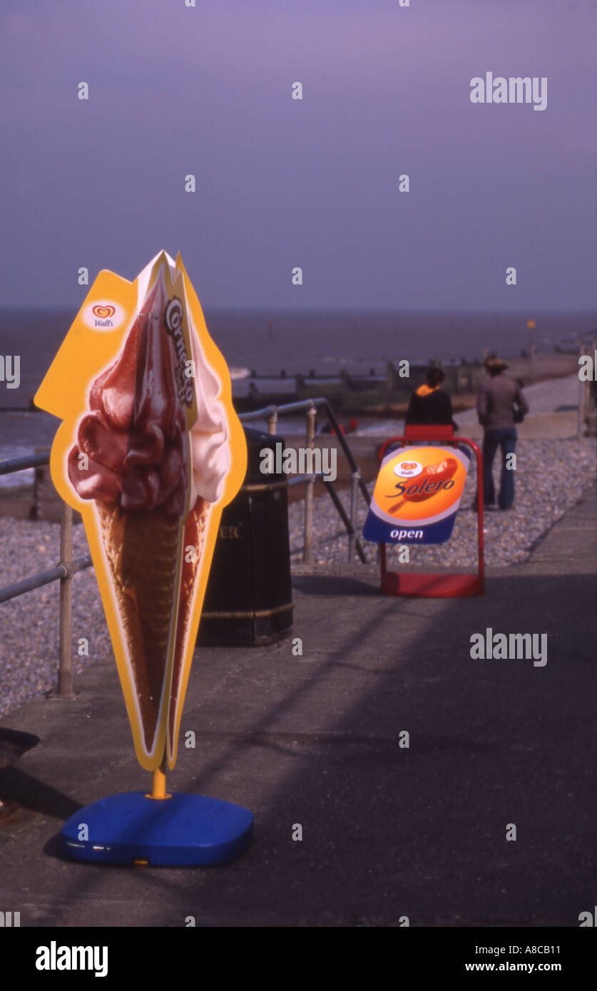 Ice cream cone Sheringham Norfolk Stock Photo - Alamy