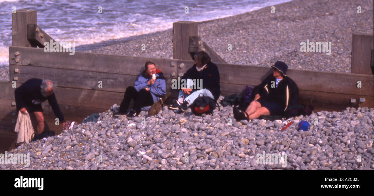 Groynes on the beach sheringham hi-res stock photography and images - Alamy