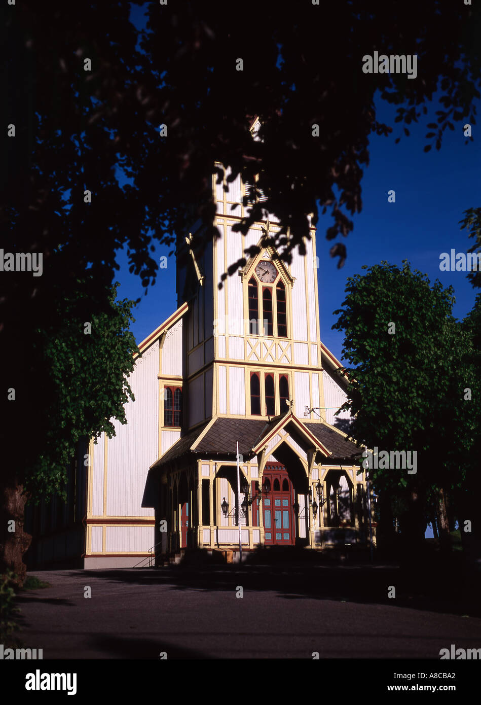 Grimstad church hi-res stock photography and images - Alamy