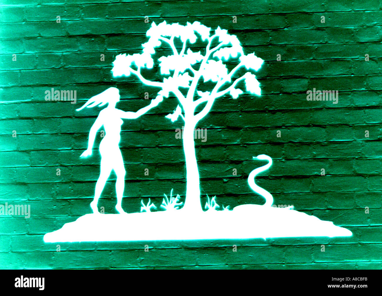 Serpent With Apple Tree