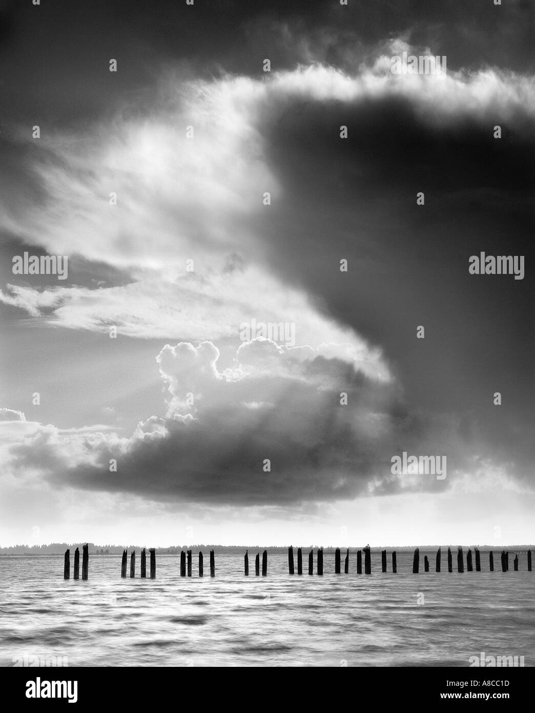 Dramatic sky sun clouds Black and White Stock Photos & Images - Alamy