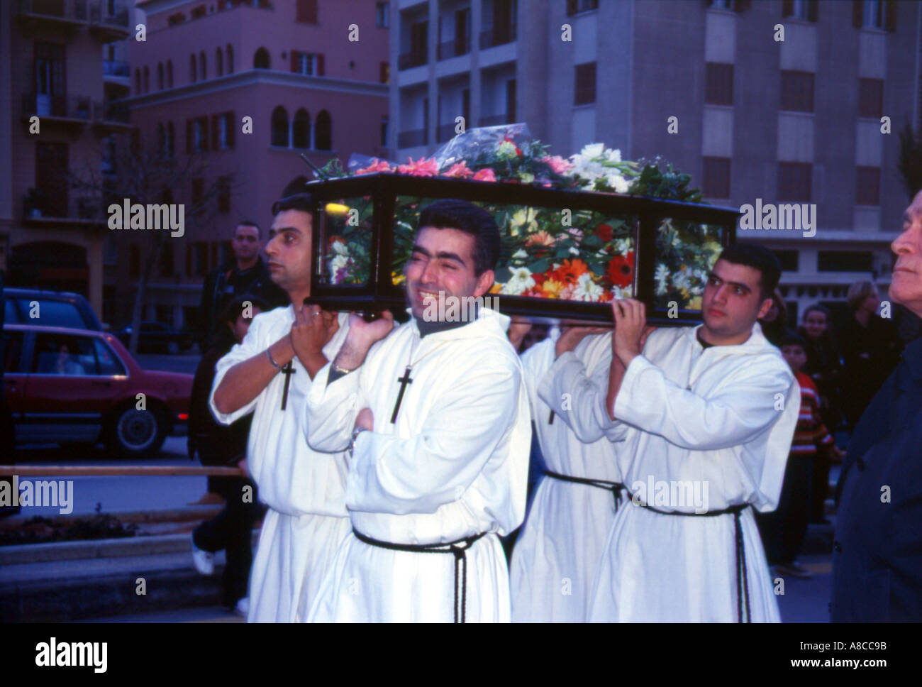 good friday procession beirut lebanon Stock Photo - Alamy