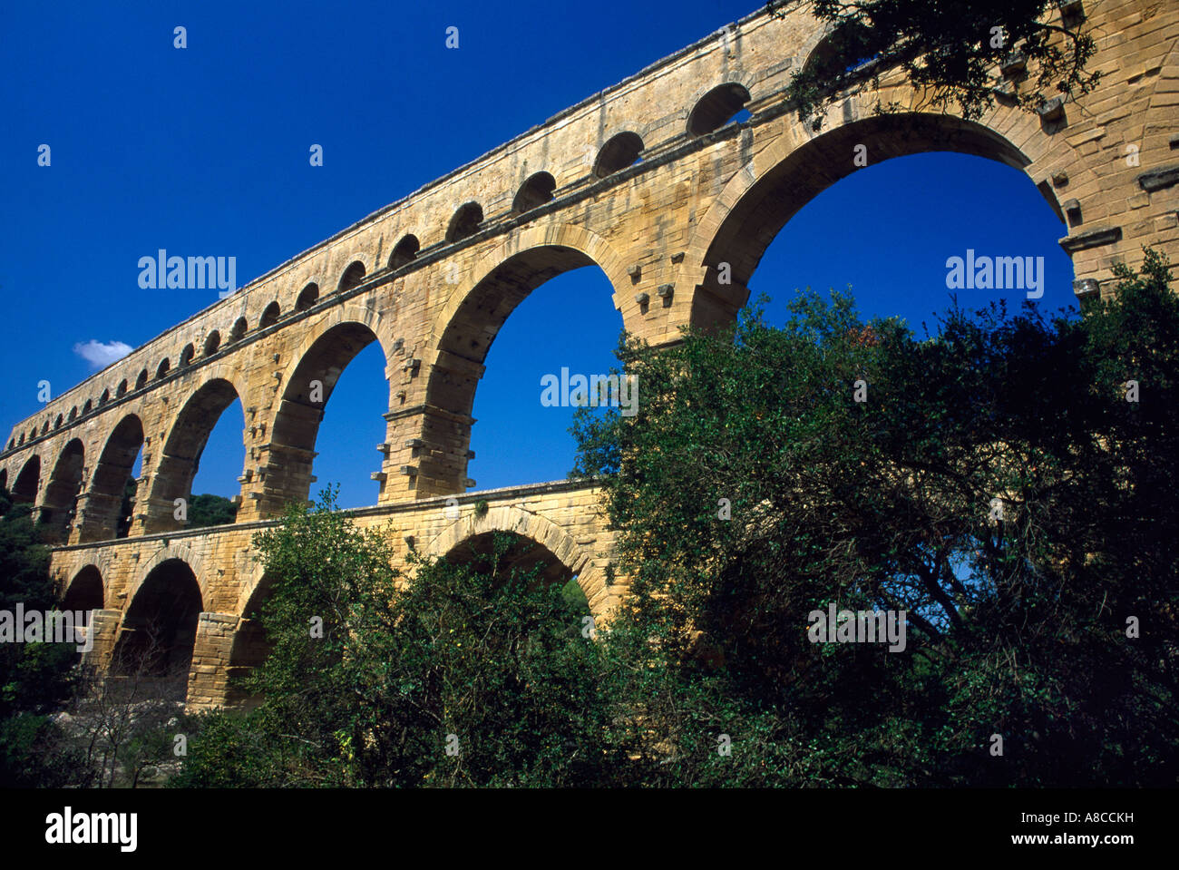 Pont du Gard Provence France Roman Aqueduct 1st Century AD UNESCO World ...