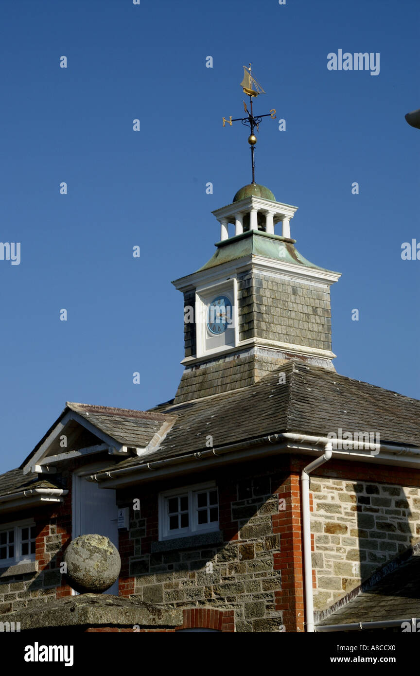 Windvane or weathercock above roof in Feock Cornwall England UK United ...
