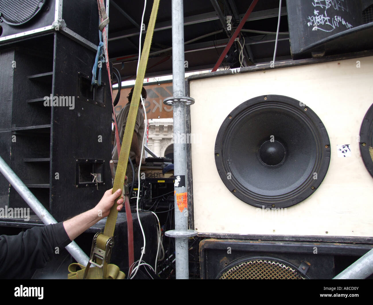sound system on carnival float Stock Photo - Alamy