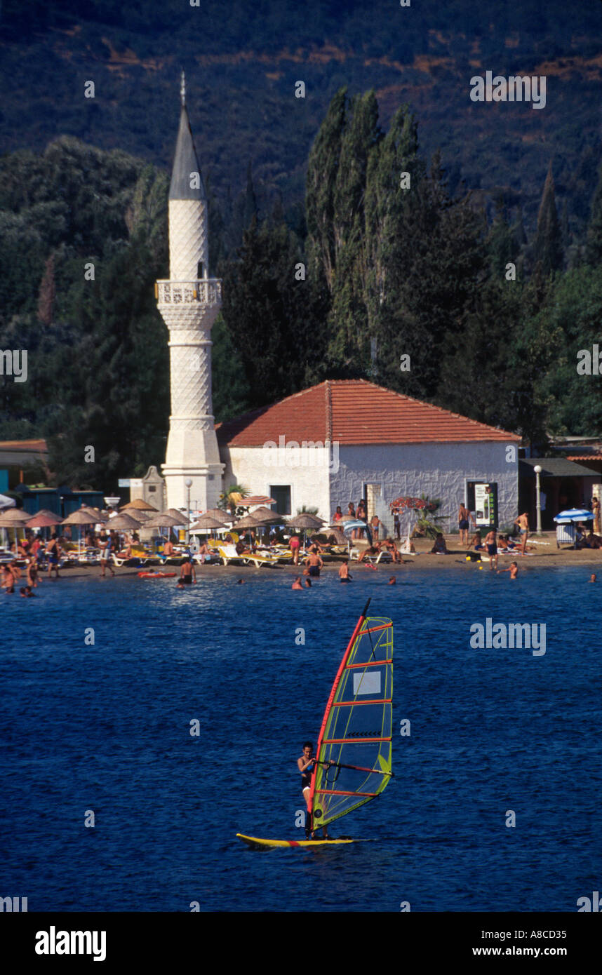 Female windsurfer swimmers in Bitez bay famous for windsurfing Bitez ...