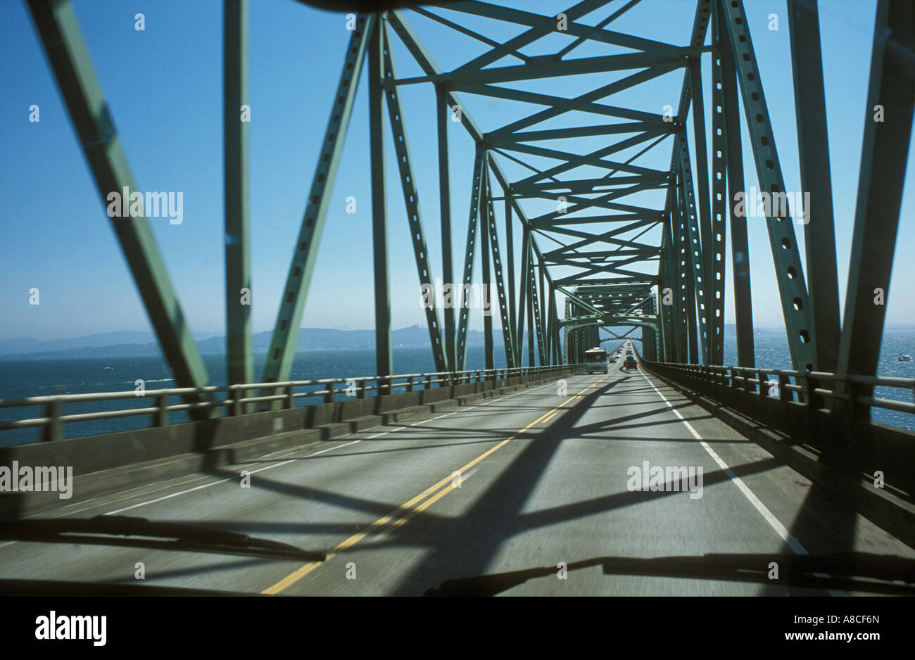 Astoria Megler Bridge spanning the Columbia river between Astoria ...