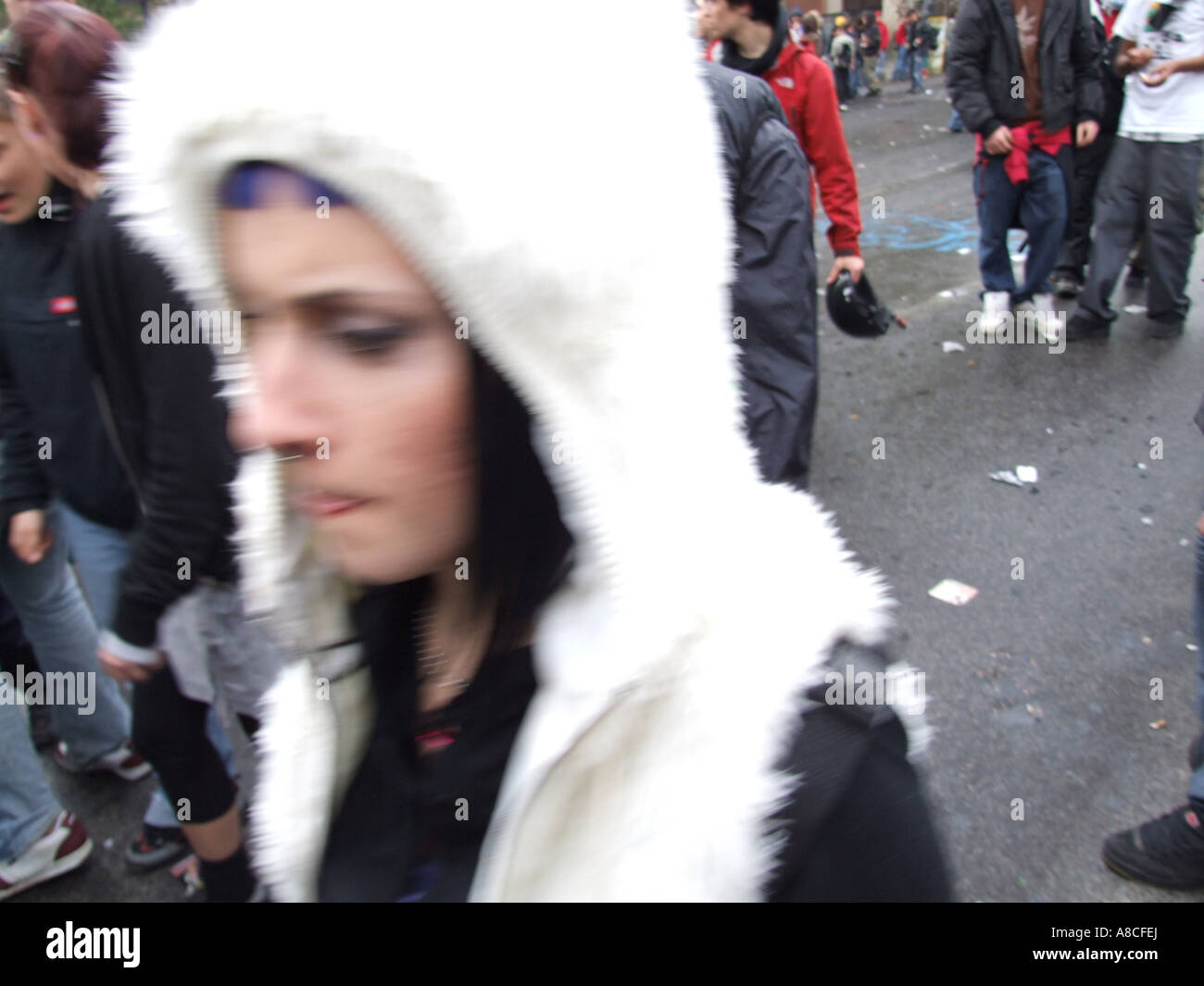 people at rally demonstration in rome Stock Photo - Alamy