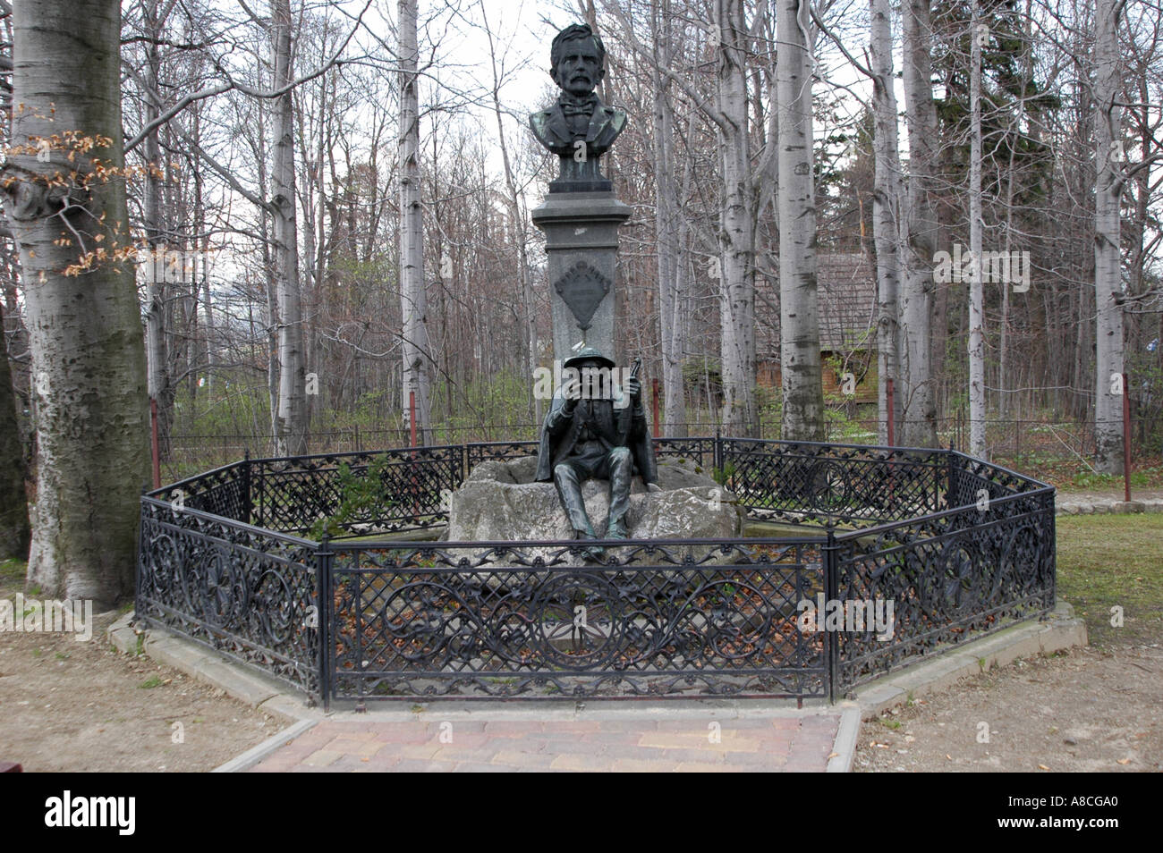 Tytus Chalubinski and Sabala sculpture in Zakopane Stock Photo - Alamy