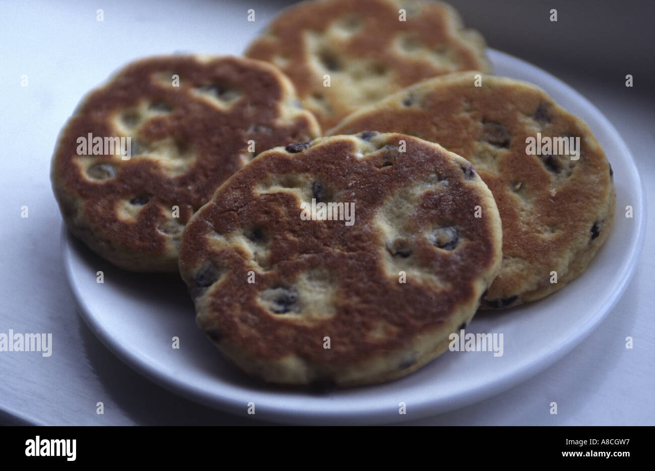 A plate of Welsh Cakes Stock Photo - Alamy