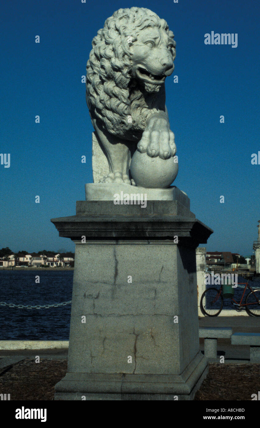 Florida St Augustine Bridge of Lions Stock Photo - Alamy