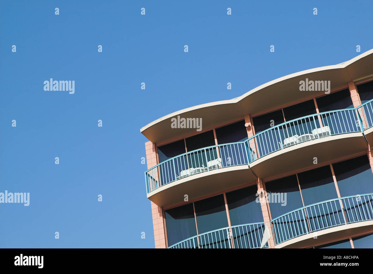 Balconies of apartments San Diego California United States Stock Photo ...
