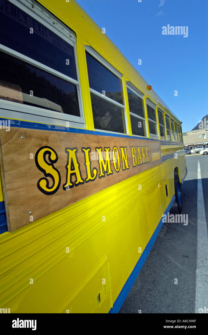 Sightseeing shuttle bus Juneau Alaska United States Stock Photo - Alamy