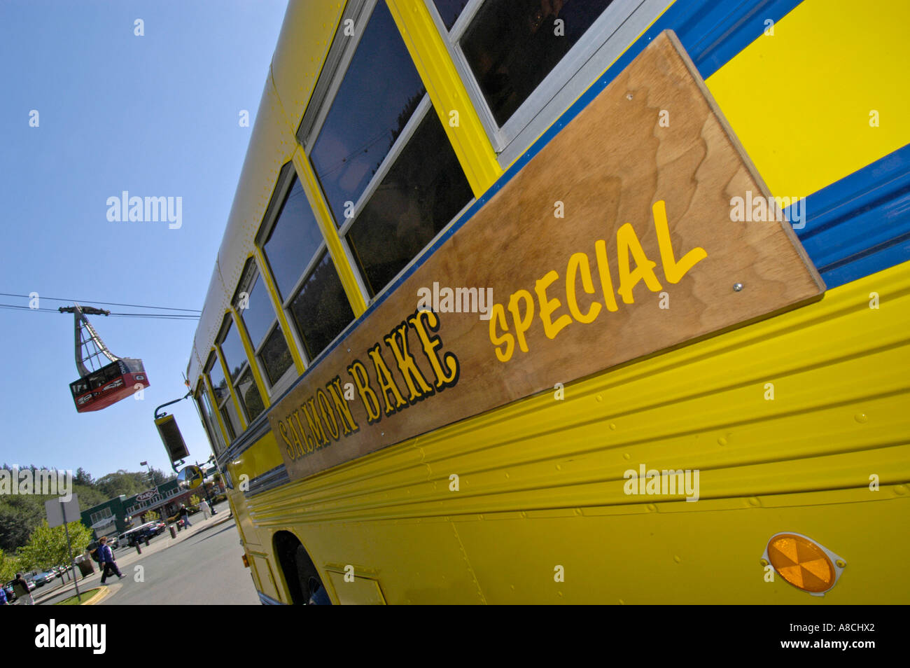 Sightseeing shuttle bus Juneau Alaska United States Stock Photo - Alamy
