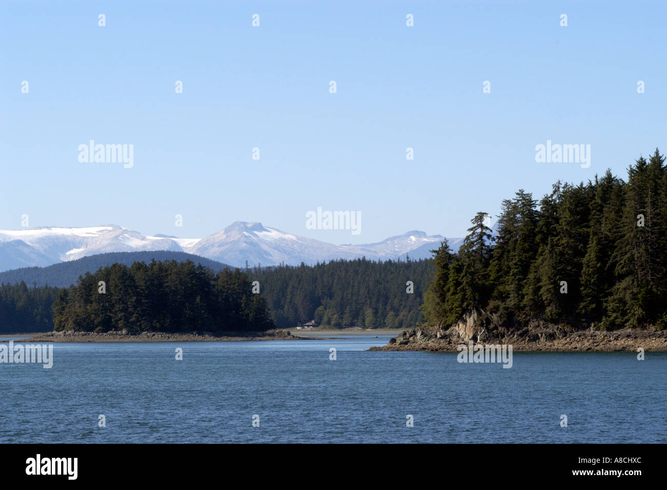 Mountains and forests near Juneau Juneau Alaska United States Stock ...
