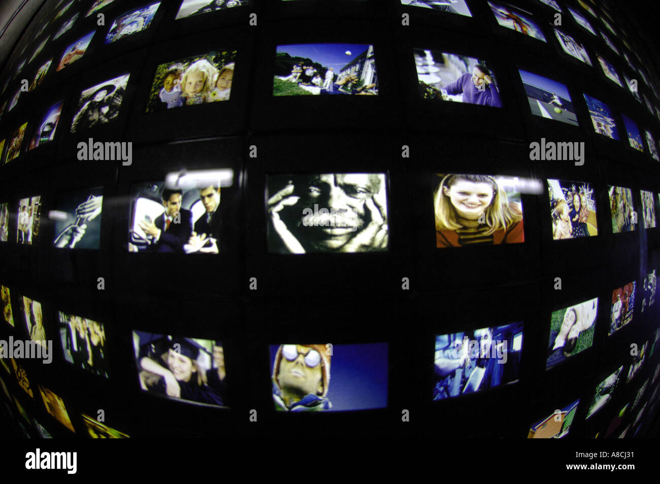 mass media slideshow transparencies art arty graphic Stock Photo - Alamy