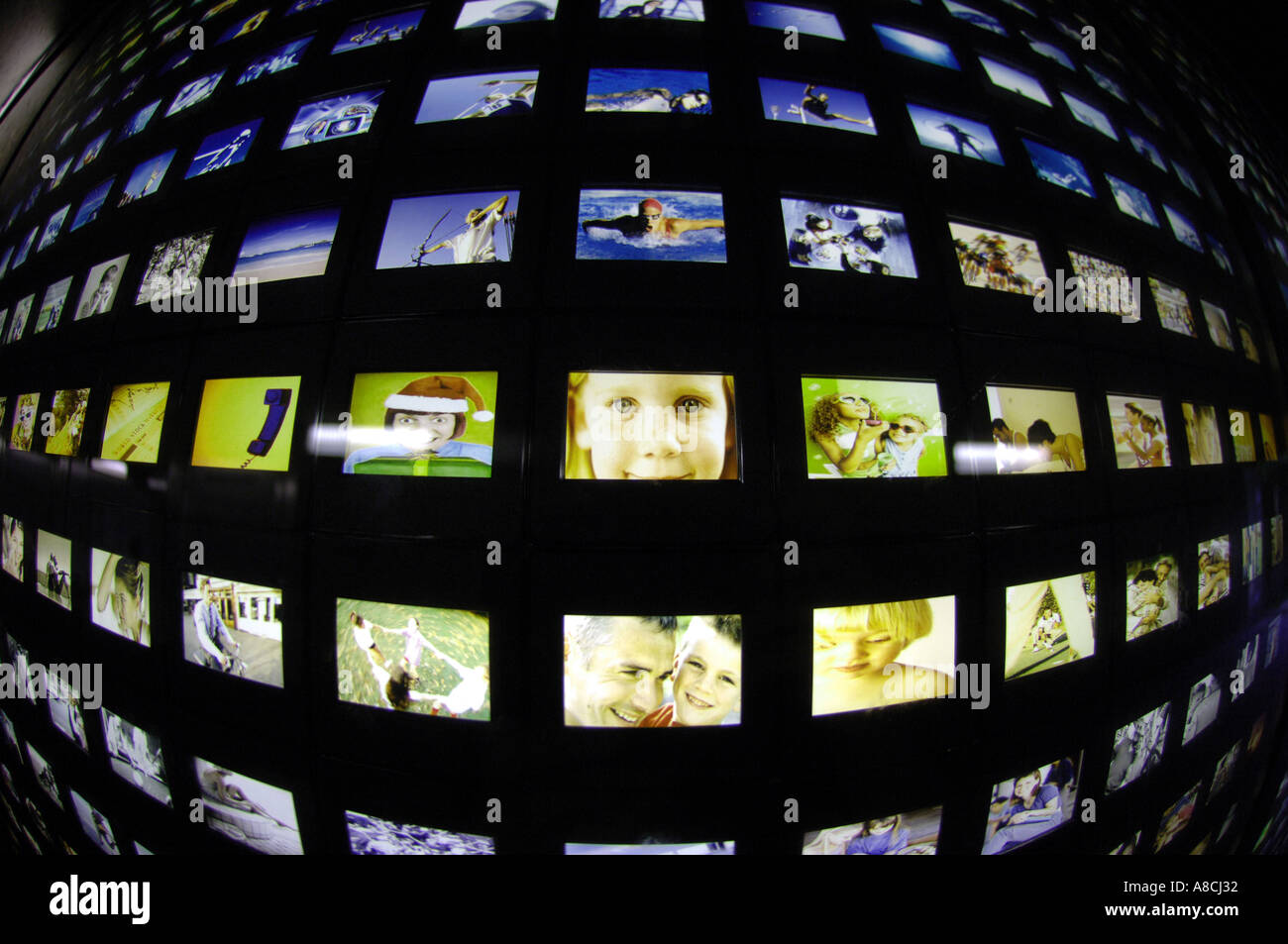 mass media slideshow transparencies art arty graphic Stock Photo - Alamy