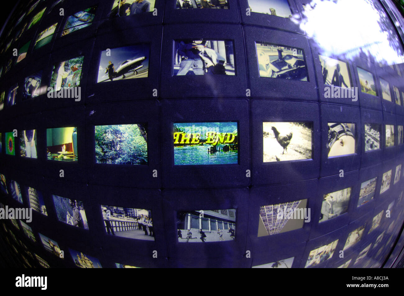 mass media slideshow transparencies art arty graphic Stock Photo - Alamy