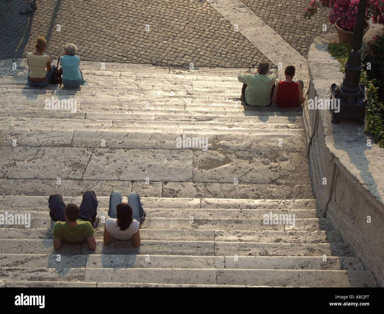 Spanish steps rome aerial hi-res stock photography and images - Alamy