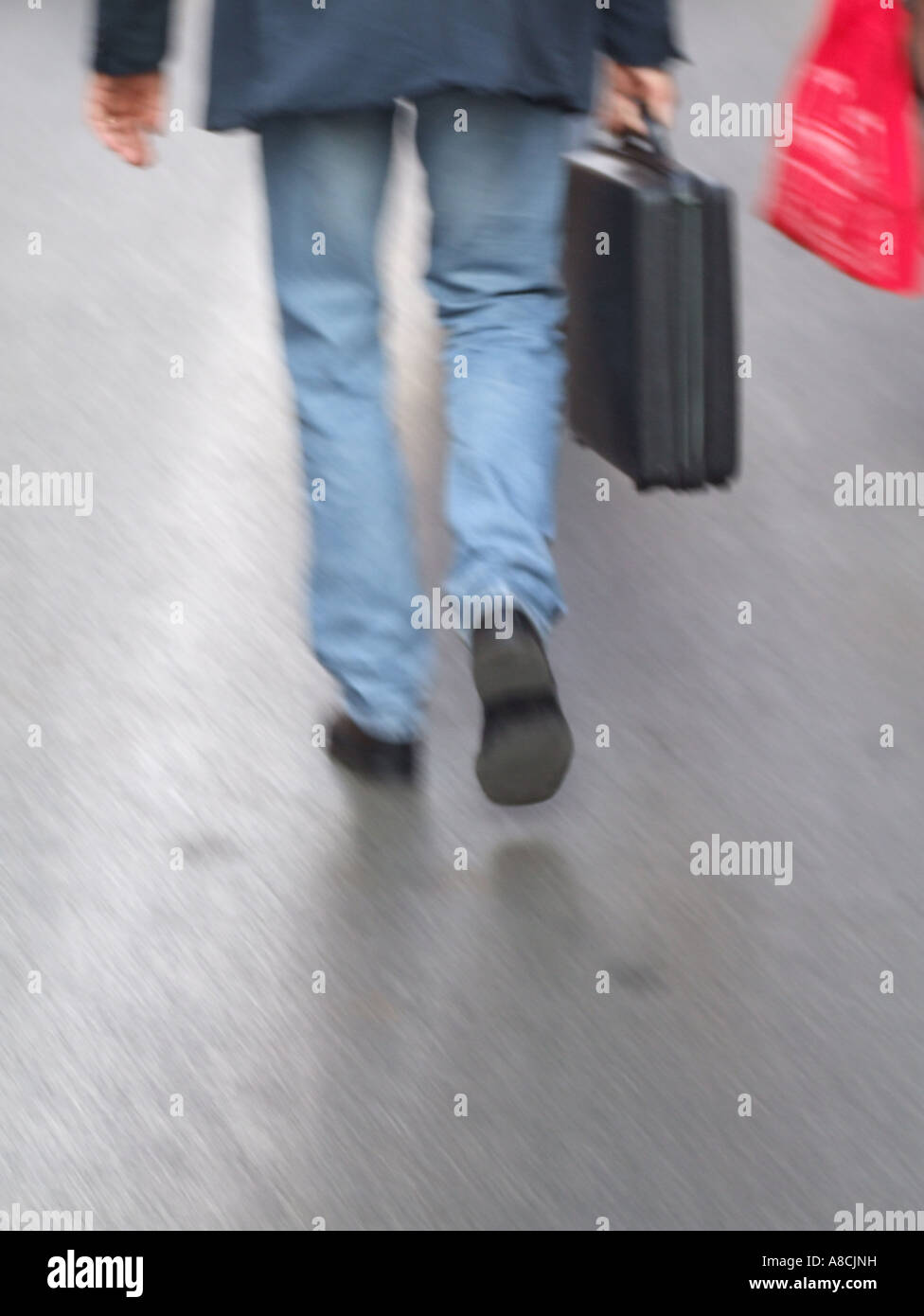 commuter in town Stock Photo - Alamy